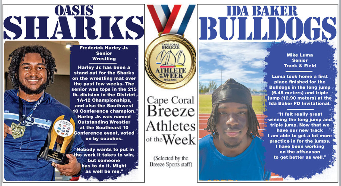 Athletes of the Week | Feb. 28 | Frederick Harley, Jr. & Mike Luma ...